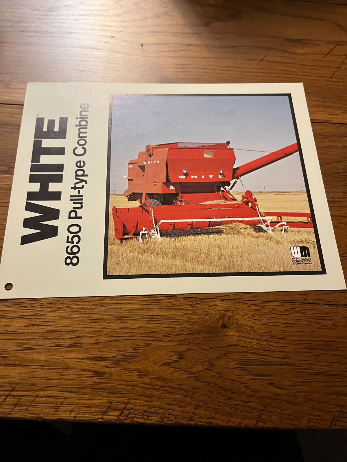 White Tractor 8650 Pull Type Combine Brochure FCCA | eBay