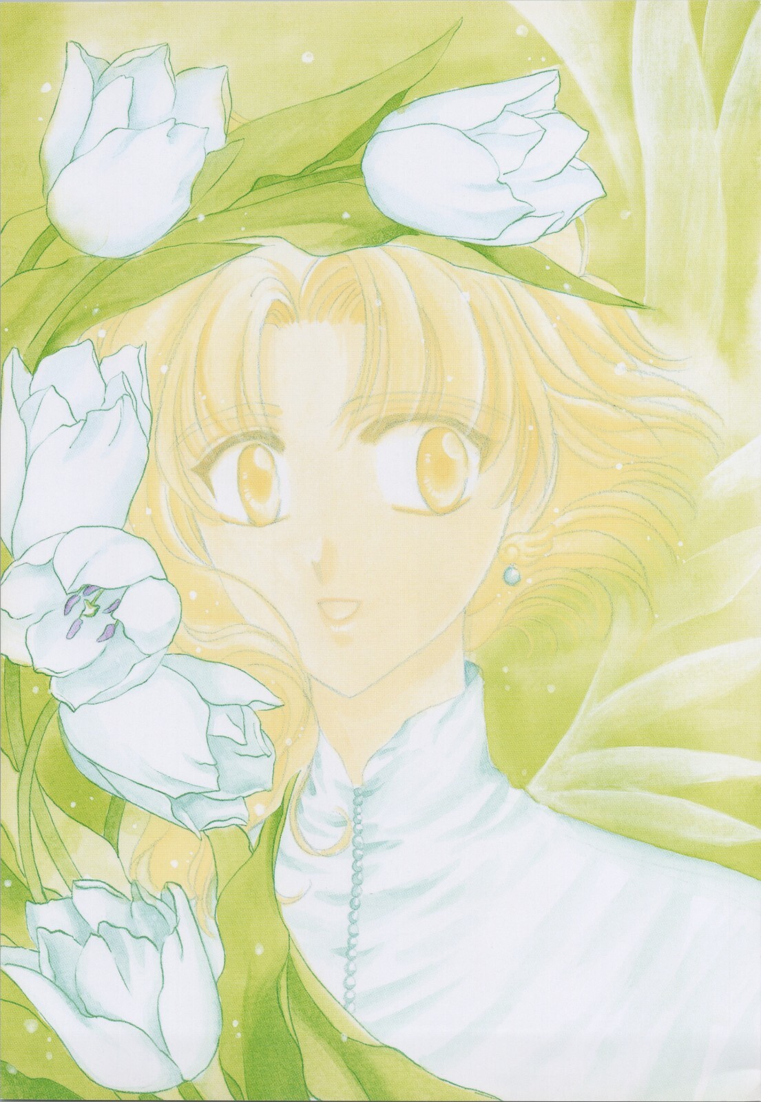 2004 CLAMP WISH Mini-Poster 10.2" x 7" (26 x 18 cm.) Kohaku (Amber ...