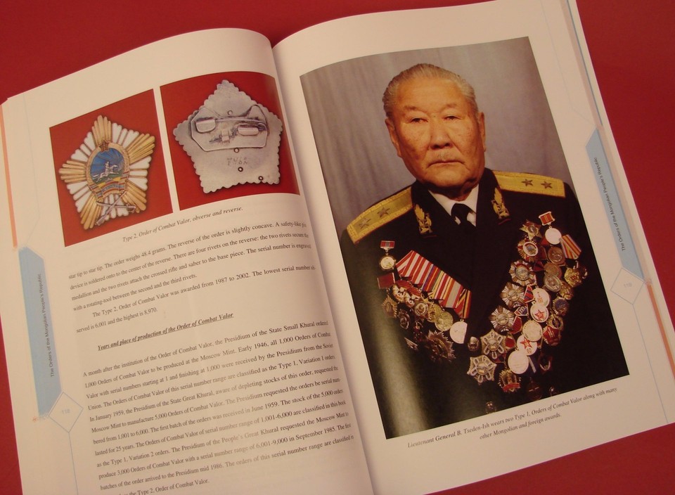 MONGOLIAN ORDERS & MEDALS BOOK Soviet era Mongolia BIG Photo Catalog in ...