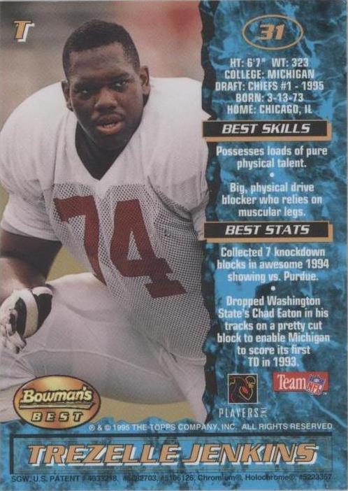 1995 Bowman's Best Trezelle Jenkins #31 for sale | eBay