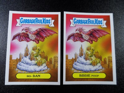 Godzilla Rodan Spoof 2 Card Set Garbage Pail Kids | eBay