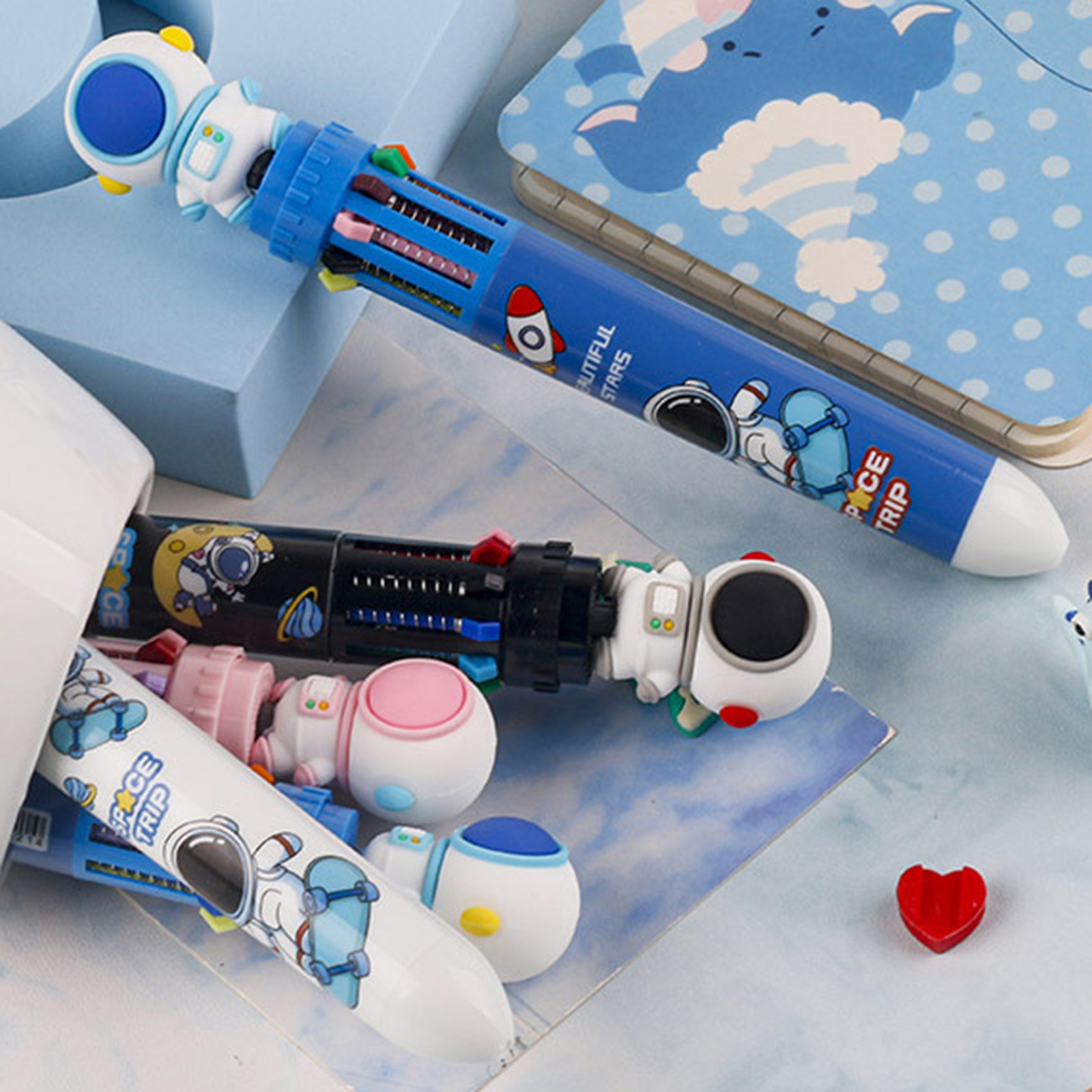 Gel Pen Easy to Use Smooth Writing Cartoon Astronaut Shape Ten Color ...