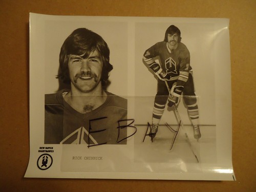 Rick Chinnick 1975-76 New Haven Nighthawks AHL hockey photo | eBay