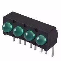 3Pcs 5360F5 LED Circuit Board Indicators GREEN DIFFUSED 4-WIDE ASSEMBLY ...