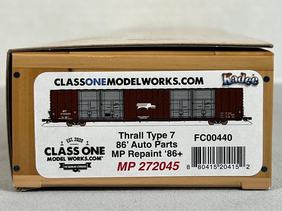 Class One Model Works HO Scale Thrall Type 7 86’ HighCube Boxcar MP ...