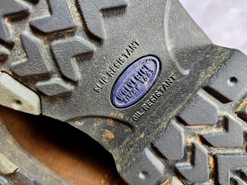 Wolverine Wellington W04727 Men 9.5 Brown Leather Mid-Calf Western Work ...