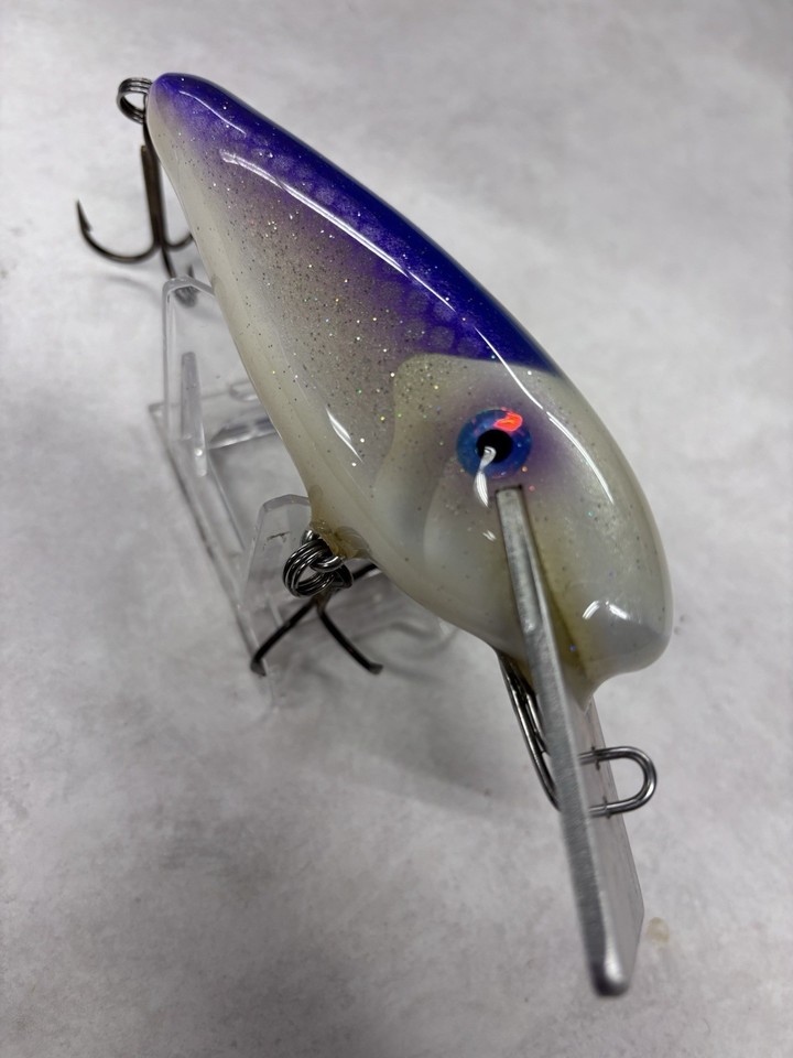 5" Baker Baits Custom Purple Shad Crankbait Trolling Musky Lure | eBay
