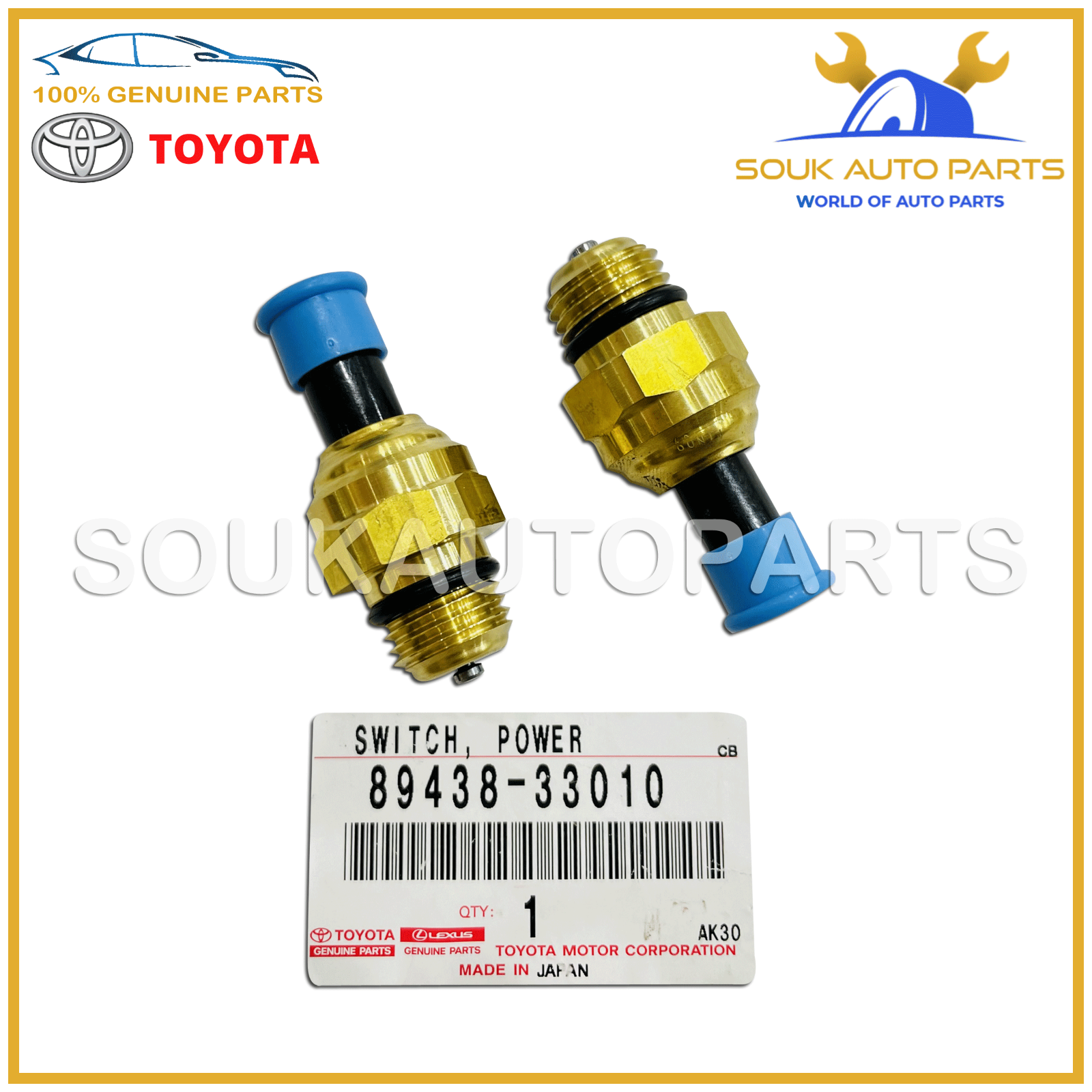 89438-33010 Genuine Toyota SWITCH SET (2 Pcs), POWER STEERING OIL ...