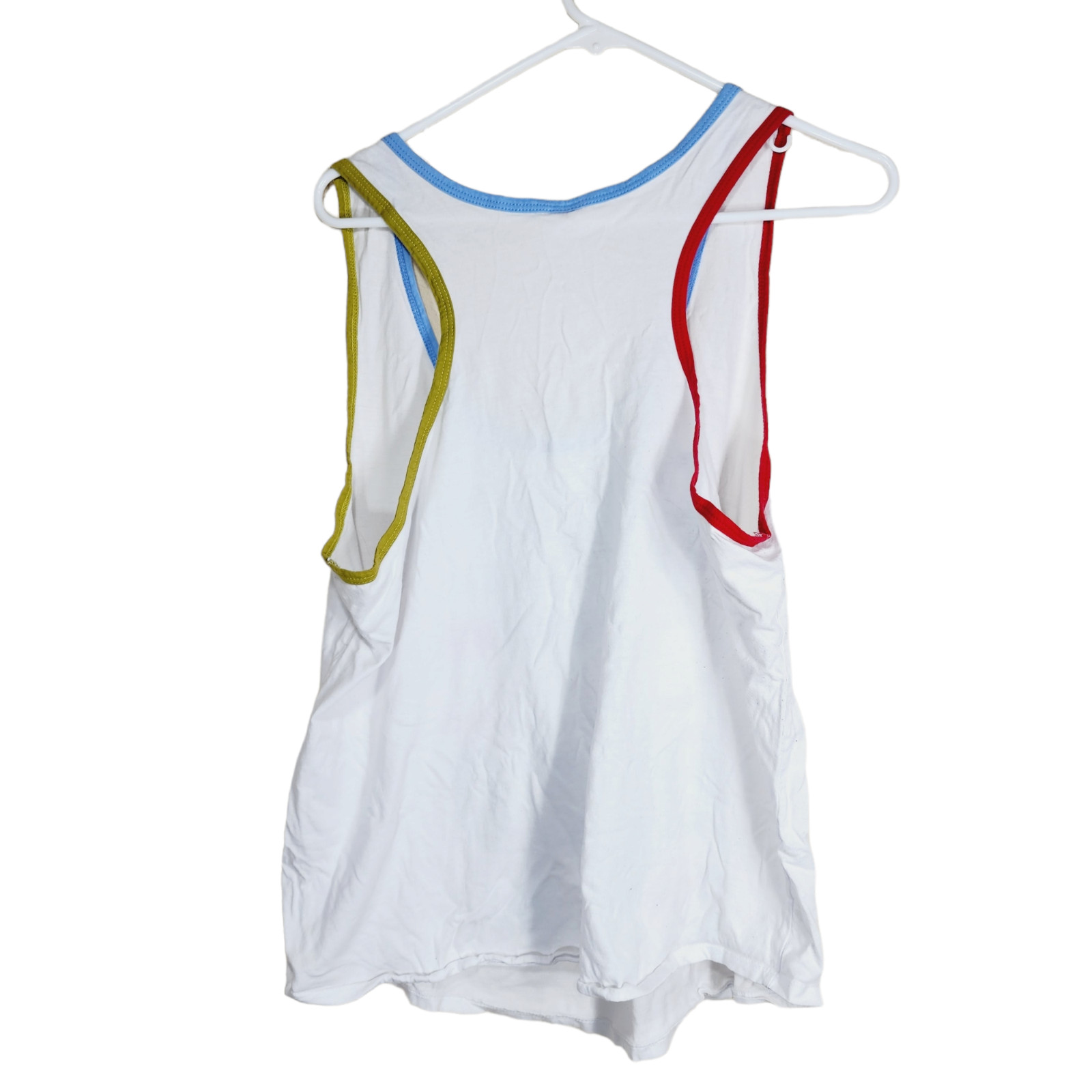 Panic at the Disco Colorful White Ringer Tank Top Shi… - Gem