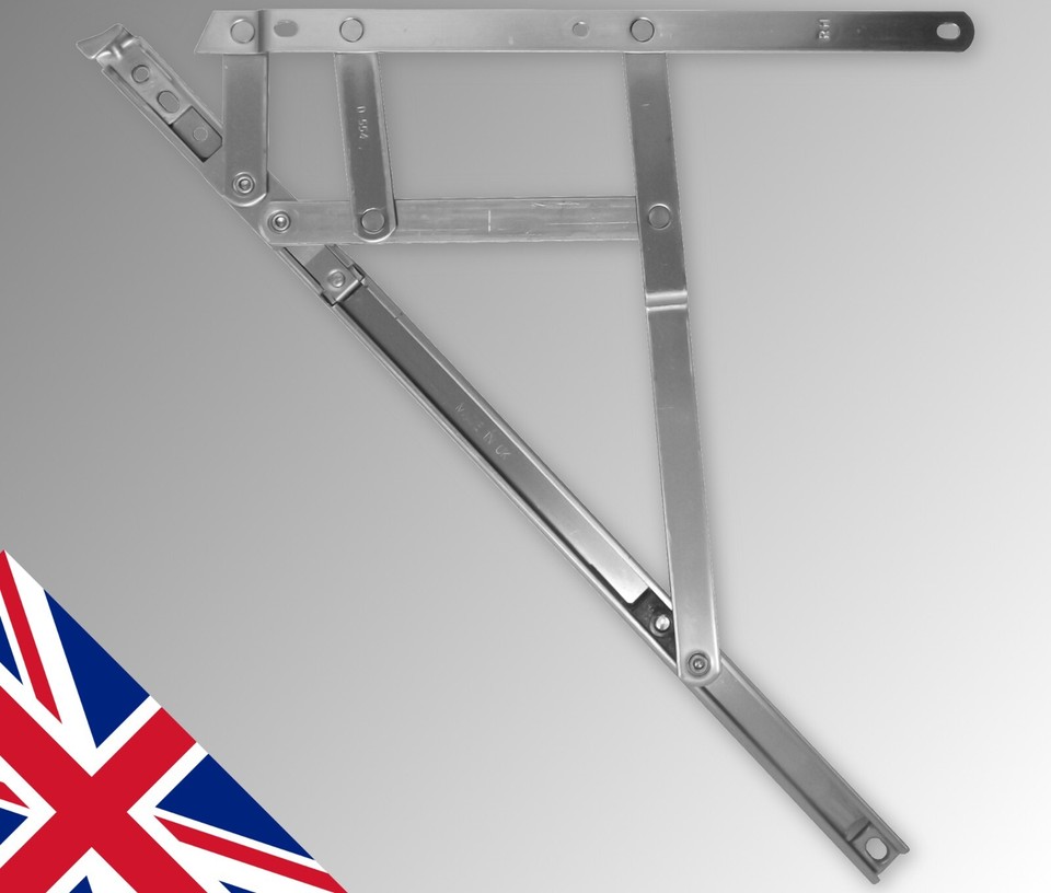 Fire Escape Window Hinges 16" Double Glazing Friction Stay Egress upvc ...