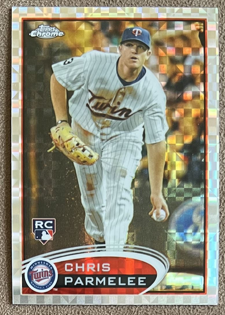 2012 Topps Chrome X-Fractor Chris Parmelee Rookie Minnesota Twins #162 ...