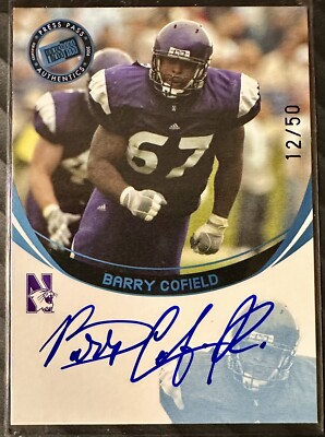 2006 Press Pass Auto Platinum /50 Barry Cofield Rookie Auto RC | eBay