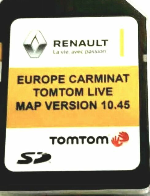 TomTom Europe Map Version 10.45 SD Card for Renault Carminat (39921 ...