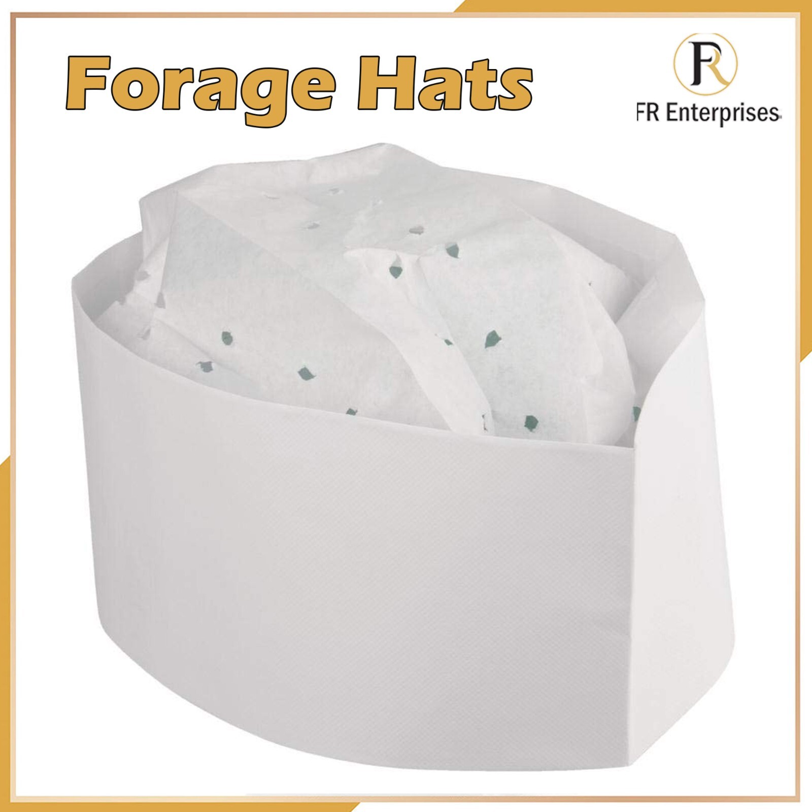 Paper Forage Hats White Disposable Catering Chef Hat Adjustable Size ...