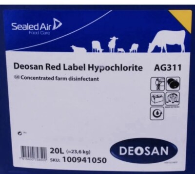 10 HYPO DEOSAN RED LABEL 20L Cleaner Path Driveway Mould Remover. On A ...