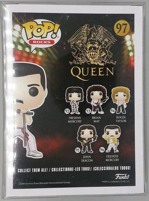 Funko POP #97 Freddie Mercury - Diamond - Queen - Rocks - Includes POP ...