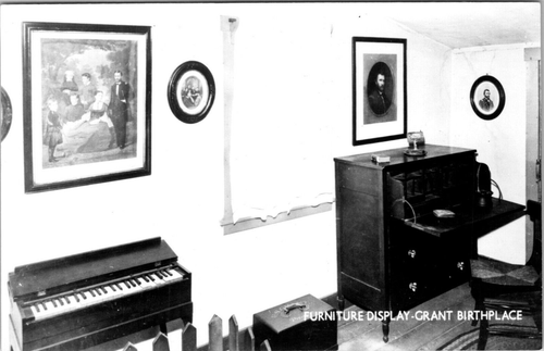 Point Pleasant Ohio OH President U S Grant Birthplace Interior RPPC ...