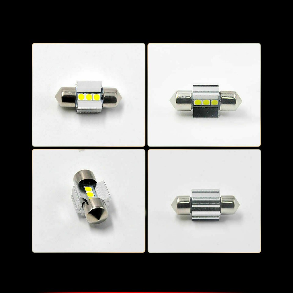 2x Lasfit LED Festoon Dome/Map/Trunk Light Bulb 28MM 641 6614 6000K ...