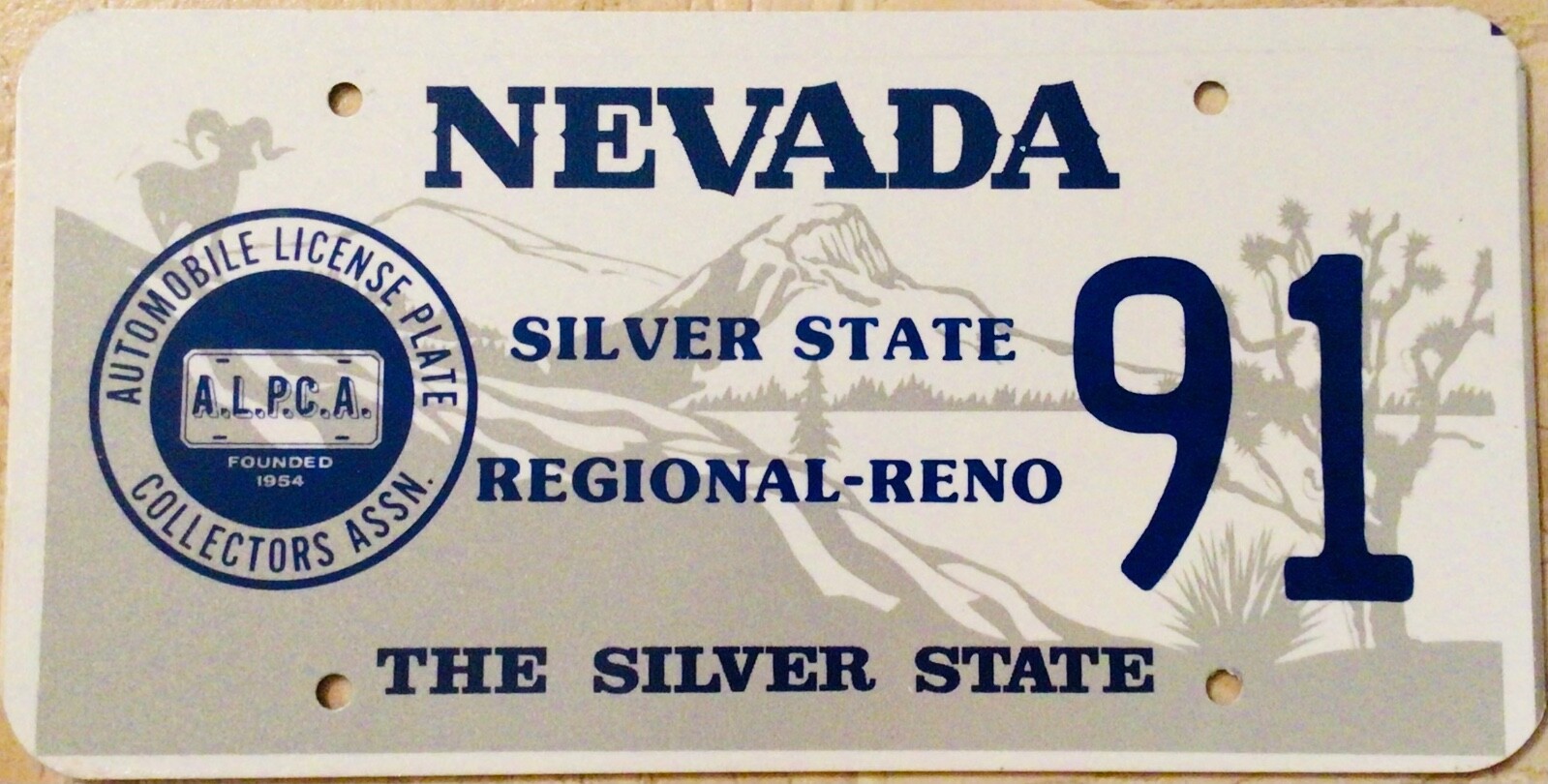 ALPCA Silver State License Plate Convention Souvenir Plate low number ...