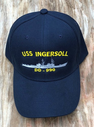 USS Ingersoll DD-990 Embroidered Ball Cap Sprucan Destroyer Vet Navy ...