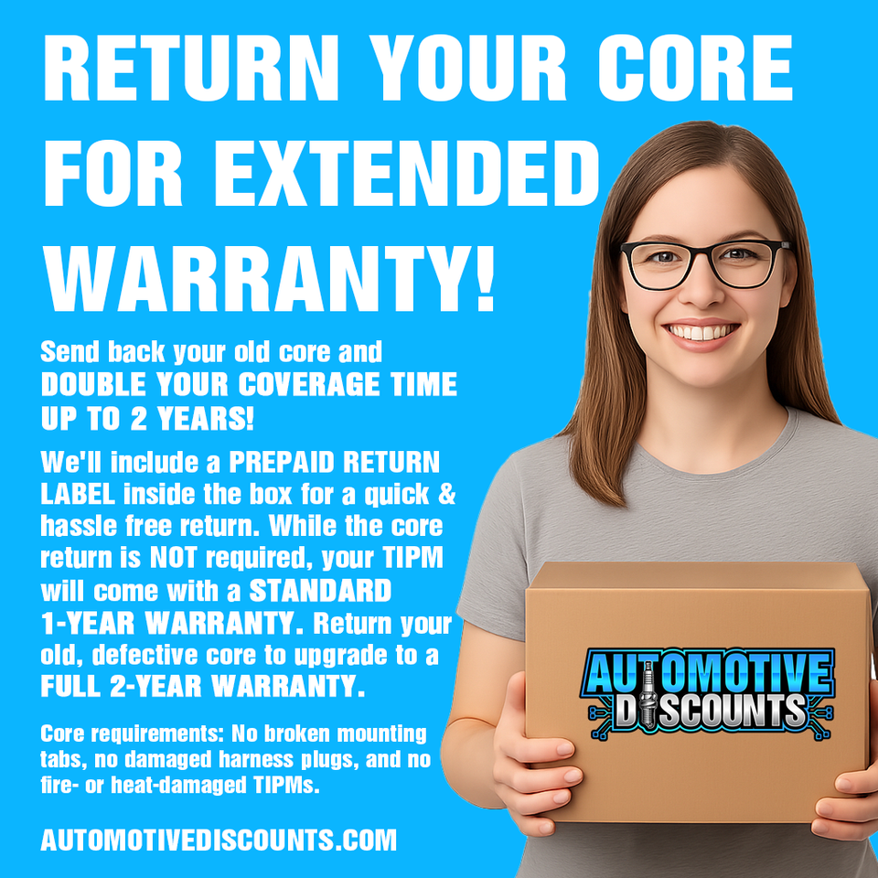 15-20 Dodge Grand Caravan REMANUFACTURED TIPM Fuse Box 68239606AB PLUG ...