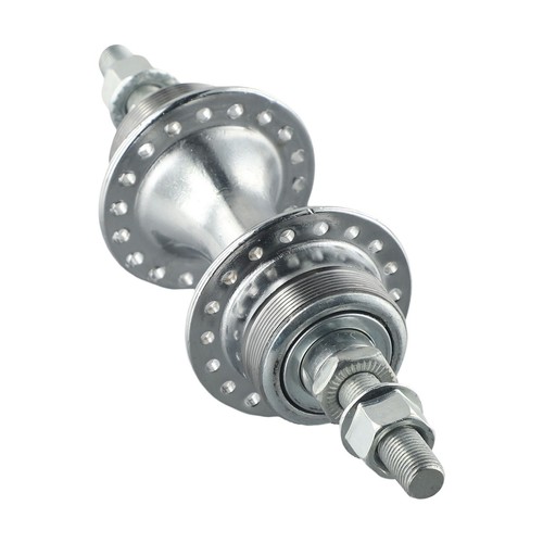 Fixed Bike Rear Wheel Hub 36 Holes Silver Steel Rear Hub with 16T ...