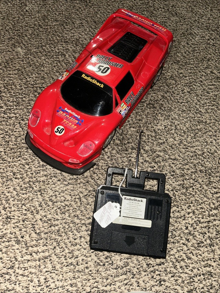 Vintage RadioShack Red Black Rally Roadster Remote-Controlled Ferrari ...