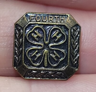 Vintage 4-H Pin Fourth 4th Lapel Collectible Bronzetone | eBay