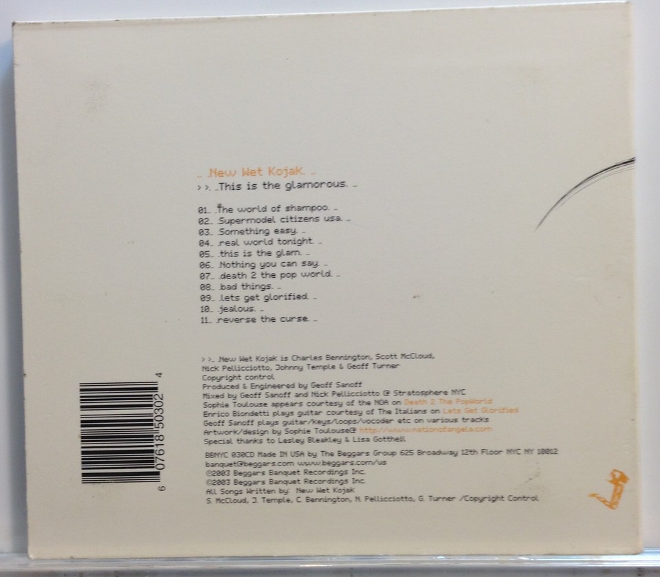 New Wet Kojak : This Is the Glamorous (CD Digipak Beggars Banquet ...