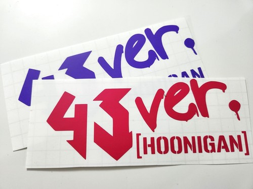 Ken Block Tribute Sticker - 43VER Car Scene Decal Vinyl JDM Memorial ...