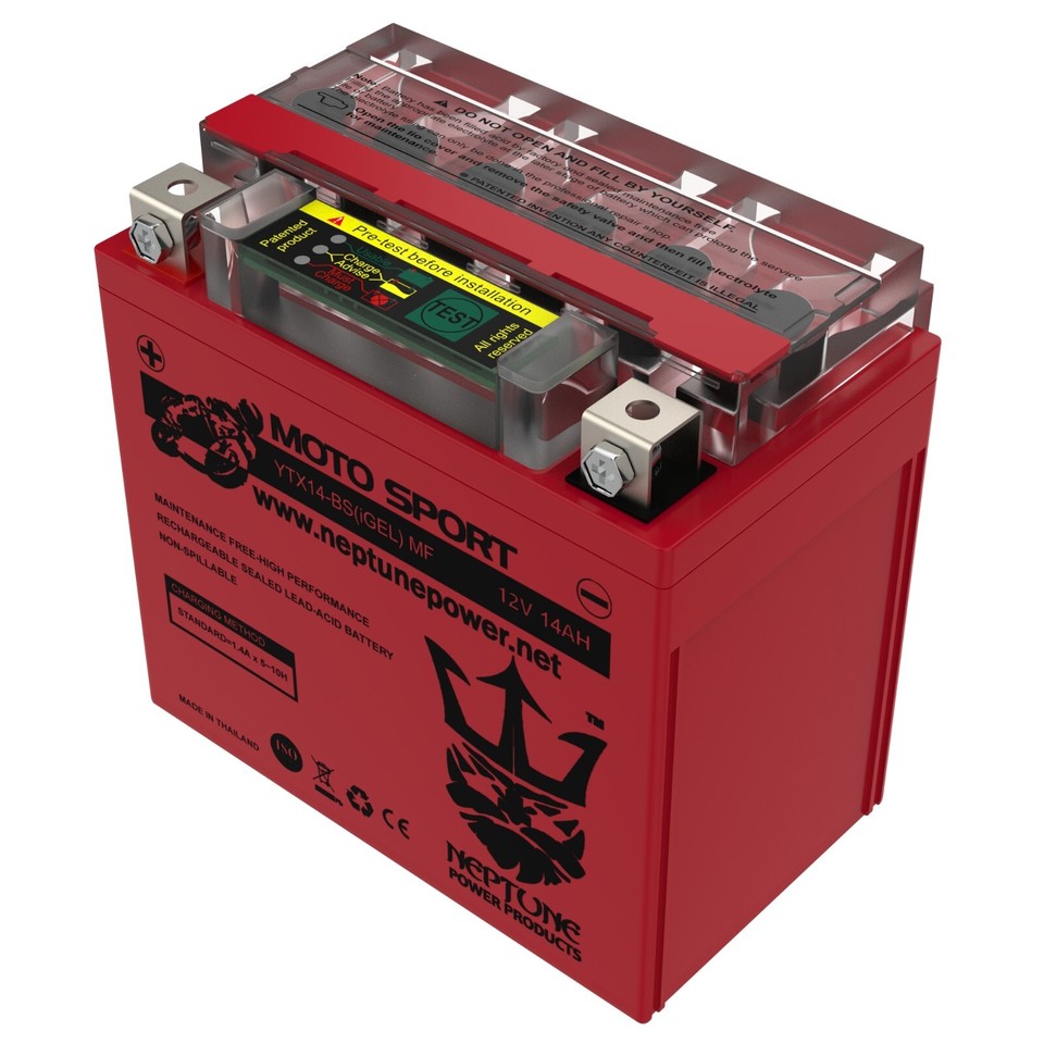 ATV Battery YTX14-BS for Honda TRX 500 420 450 350 300 Rubicon Foreman ...