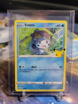 SOBBLE #24/25 (NON-HOLO) 25TH ANNIVERSARY MCDONALD'S PROMO 2021 POKEMON ...
