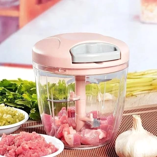 Pull Cord Pulling Food Chopper Manual Vegetable Slicer Hand Blender UK ...