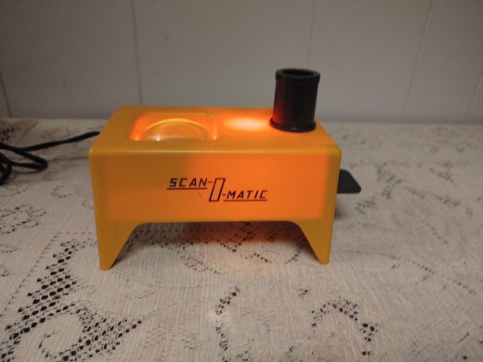 Vintage Scan-O-Matic Coin Viewer Magnifier 1960's Yellow Electric Works ...