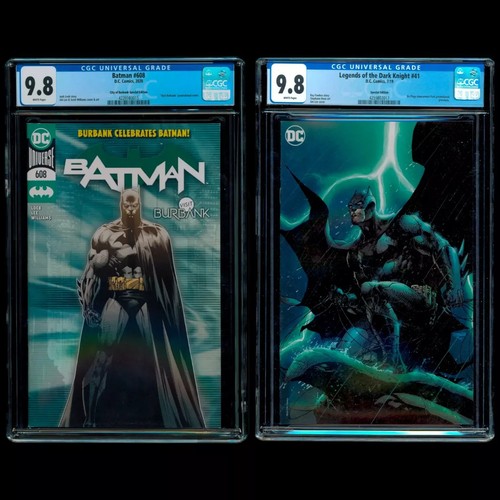 BATMAN #608 BURBANK & LEGENDS OF THE DARK KNIGHT #41 SIX FLAG JIM LEE ...