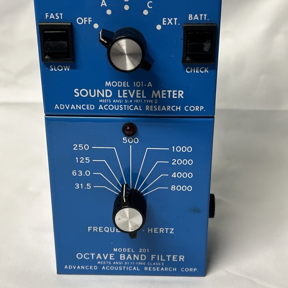 Sound Level Meter SLM 101-A + Octave band filter OBF 201 +Acoustical ...