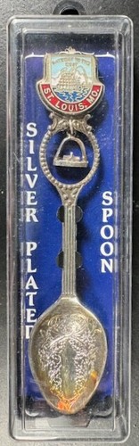 Collectable W.A.P.W Silver Plated St. Louis Mo. Spoon with suspended ...