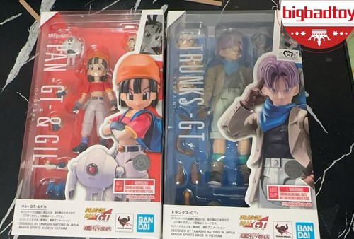 Bandai S.H.Figuarts DRAGON BALL GT PAN & Gil & Trunks Action Figure SHF ...