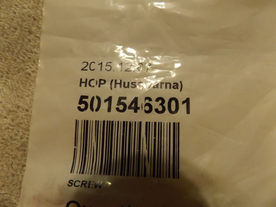 OEM HUSQVARNA CHAIN TENSIONER SCREW 501546301 | eBay