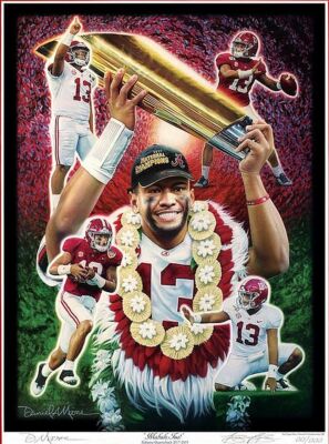 DANIEL MOORE ALABAMA FOOTBALL MAHALO TUA LIMITED EDITION TRIBUTE PRINT ...
