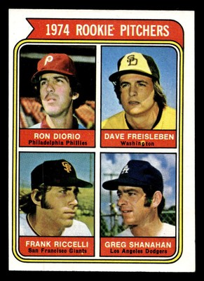 1974 Topps #599 Ron Diorio/Dave Freisleben/Frank Riccelli/Greg Shanah ...