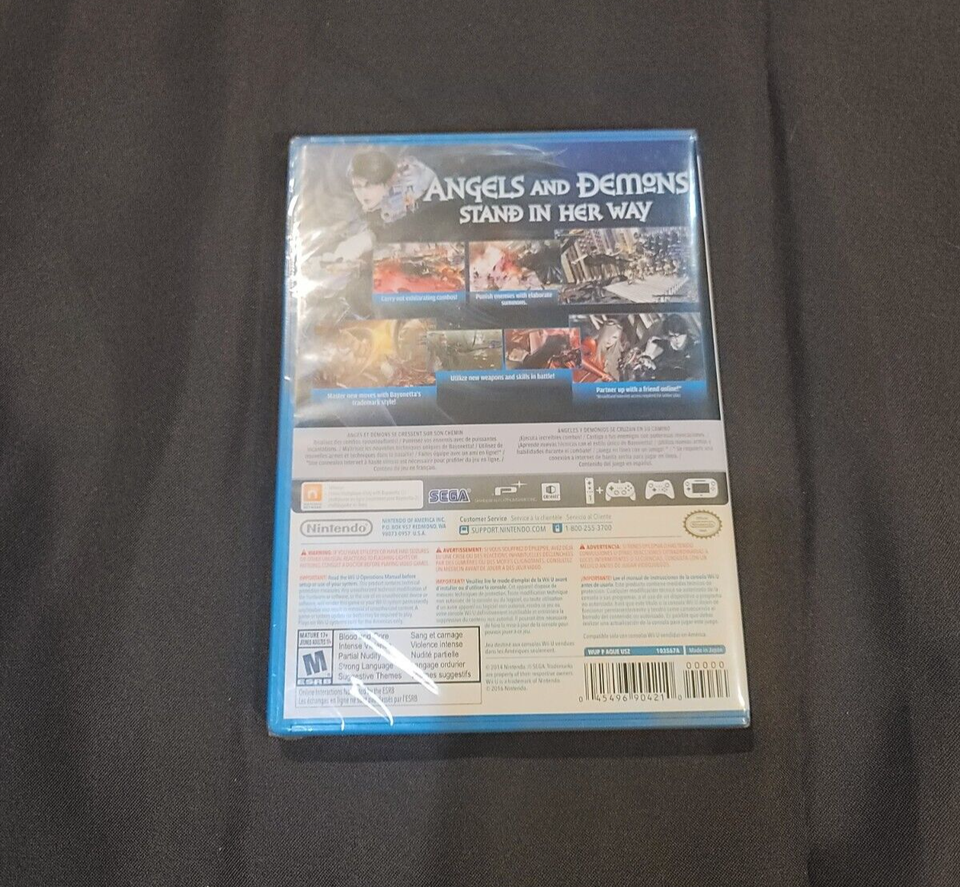 Bayonetta 2 1 Disc Version for Nintendo Wii U Brand New Factory Sealed ...