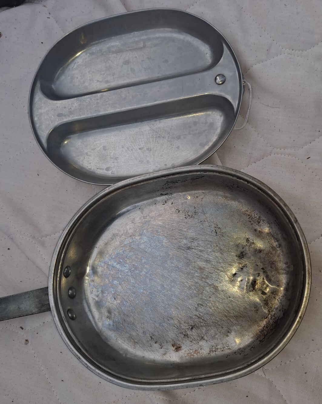 Vintage WWII Era 1944 U.S. M.A. Co Army Field Mess Tin Kit | eBay