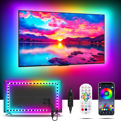 LED Strip Lights for TV 32-43 Inch Monitor Gaming, TV LED Lights That ...