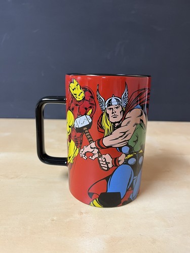 Avengers Mug Coffee Cup Heros Captain America-Hulk-Thor-Iron Man Comics ...