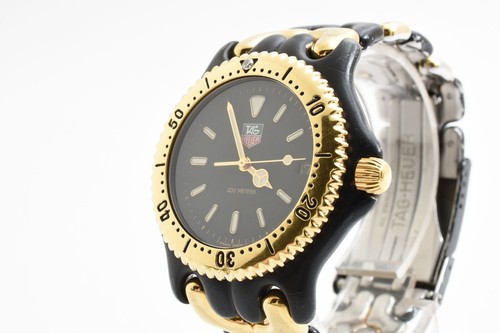 *EXC+5* TAG HEUER s/el SEL S93.306C Black Gold Quartz Unisex Watch | eBay