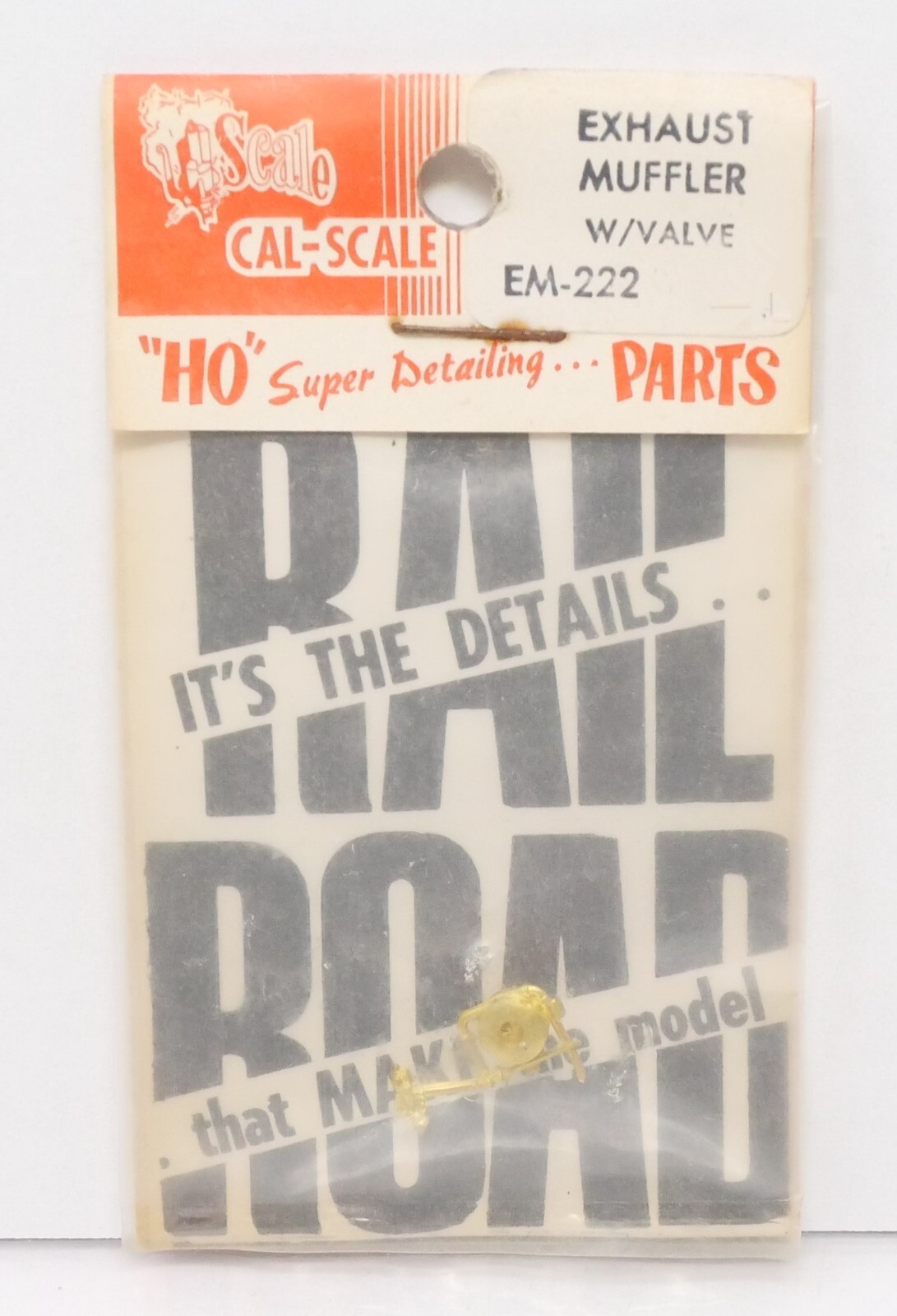 Cal-Scale EM-222, Exhaust Muffler with Valve, Brass HO Scale | eBay