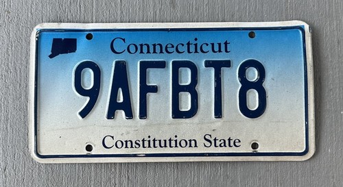 Connecticut License Plate, CT Lic Constitution State | eBay