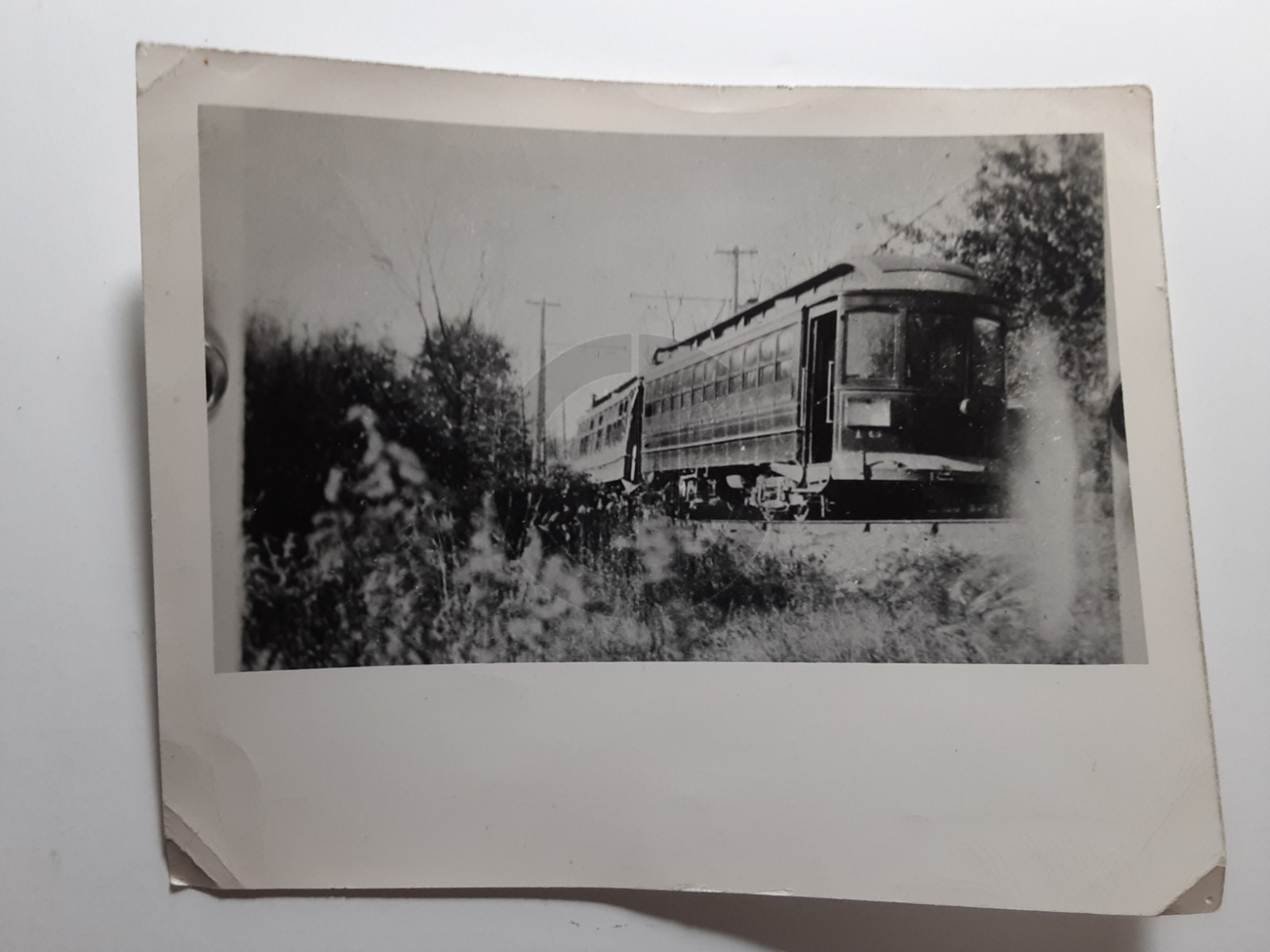 Photo of a Photo of a Streetcar/Trolley in Unknown City/Town | eBay