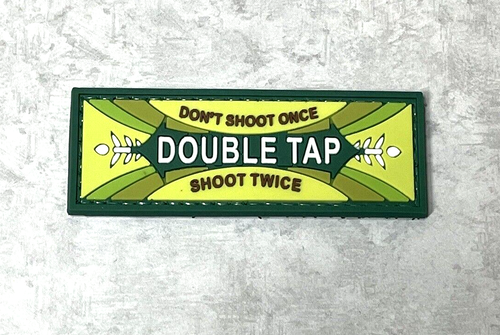 Double Tap PVC Gun Patch Tactical Special Forces Rubber PVC Morale Patch | eBay